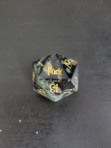 Critical Fail/Win D20 Dice Gemstone-Engraved – The DnD Geek Shop