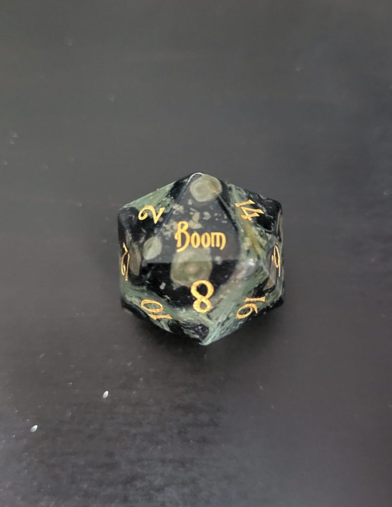 Critical Fail/Win D20 Dice Gemstone-Engraved – The DnD Geek Shop